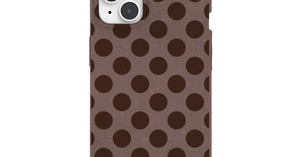 Chocolate Brown Cocoa Sprinkle iPhone 15 Plus Case – Pela Case