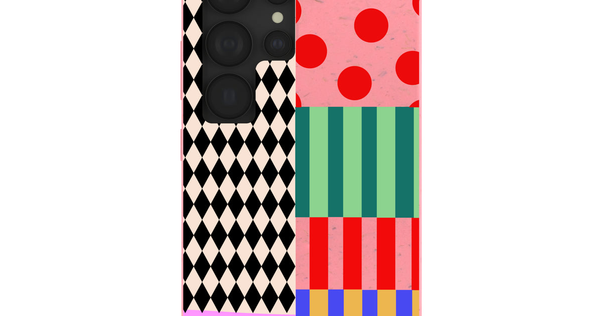 Bubblegum Pink Juggling Colors Samsung Galaxy S25 Ultra Case – Pela Case