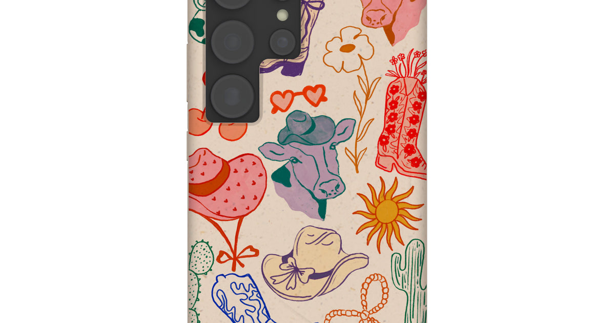 Seashell Retro Rodeo Samsung Galaxy S24 Ultra Case – Pela Case