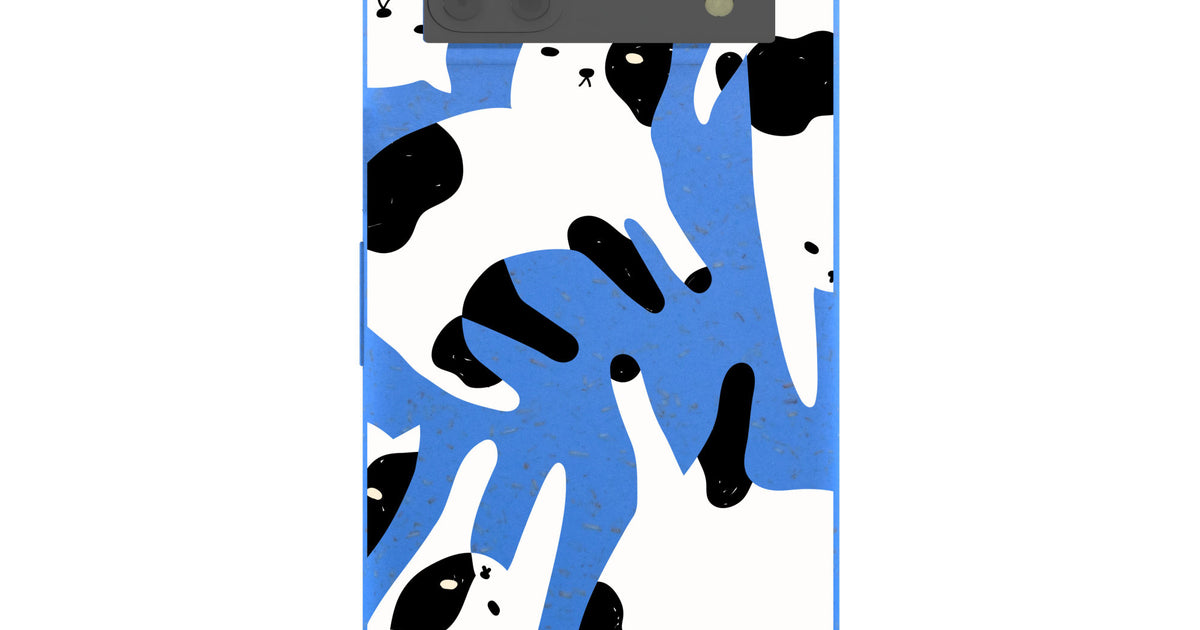 Electric Blue Cat Cow Google Pixel 6a Case – Pela Case
