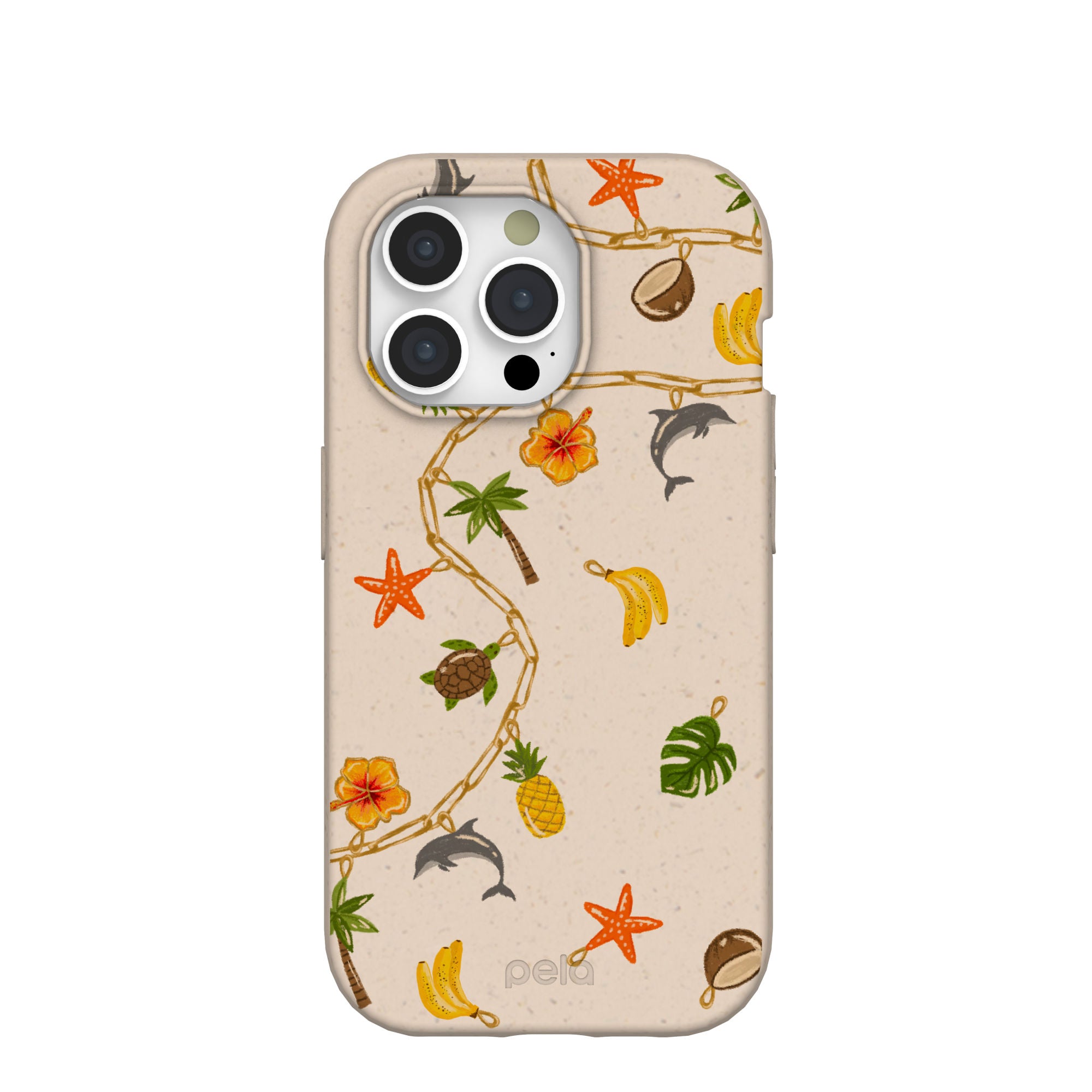 Seashell Island Charms iPhone 15 Pro Case – Pela Case