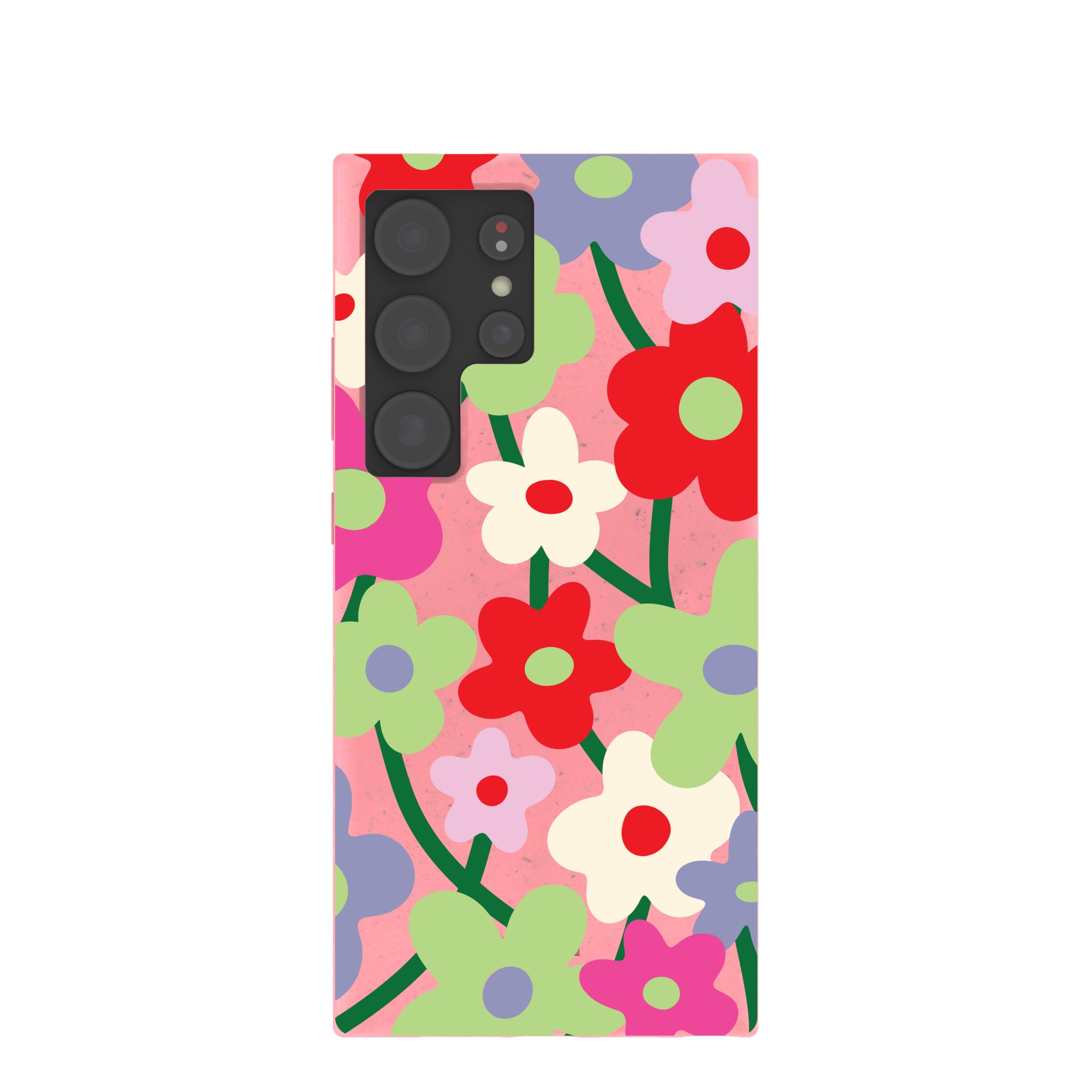 Bubblegum Pink Poppy Flora Samsung Galaxy S24 Ultra Case – Pela Case