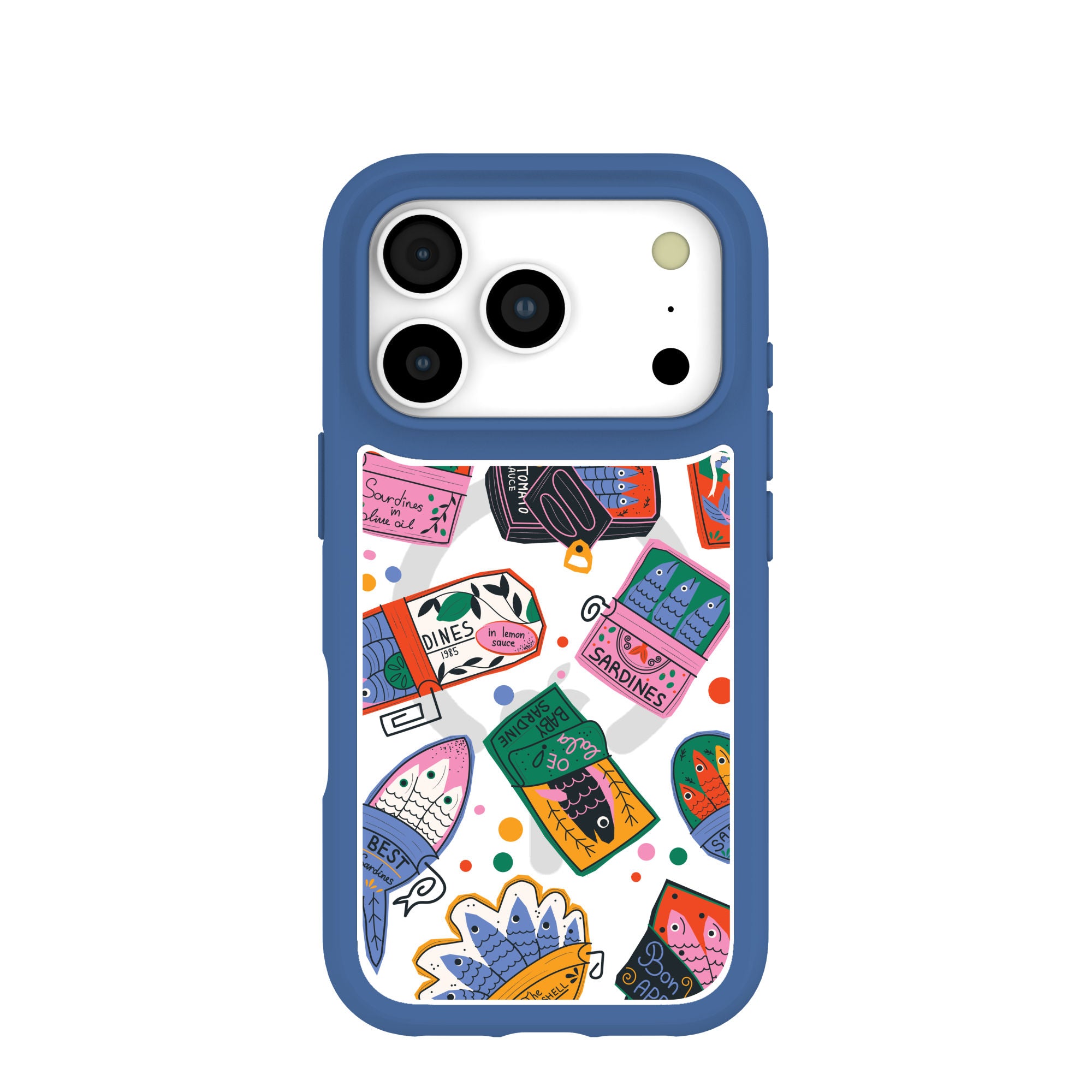 Clear Sardine Cans iPhone 17 Pro Case With True Blue Ridge (MagSafe in ...