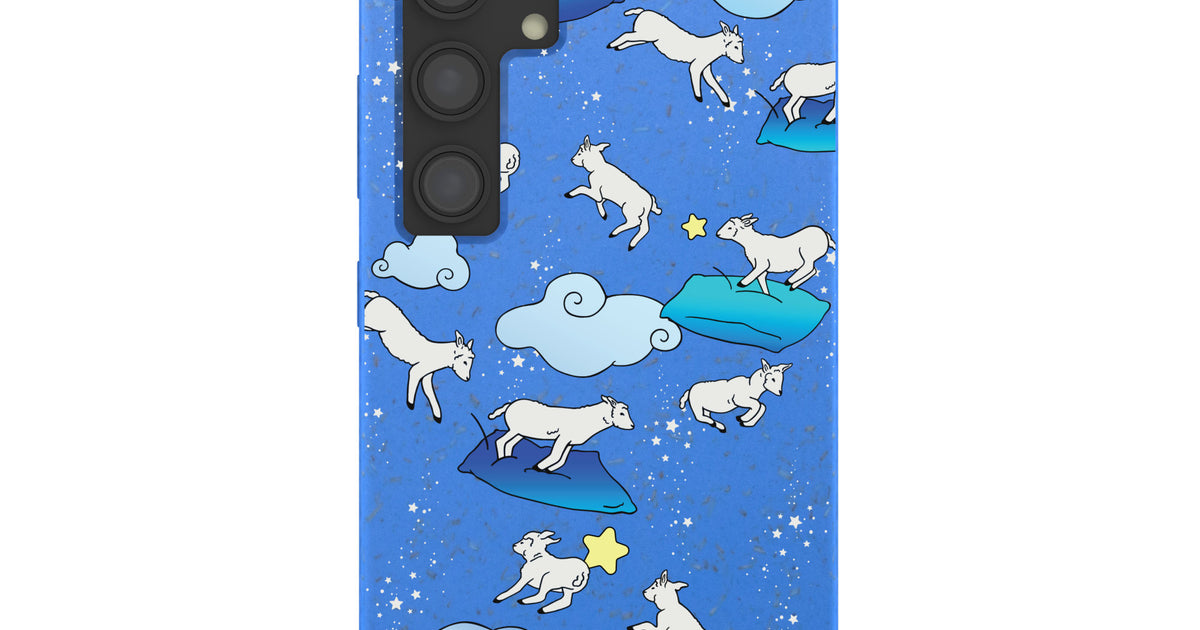 Electric Blue Sheep Dreamers Samsung Galaxy S24 Case – Pela Case