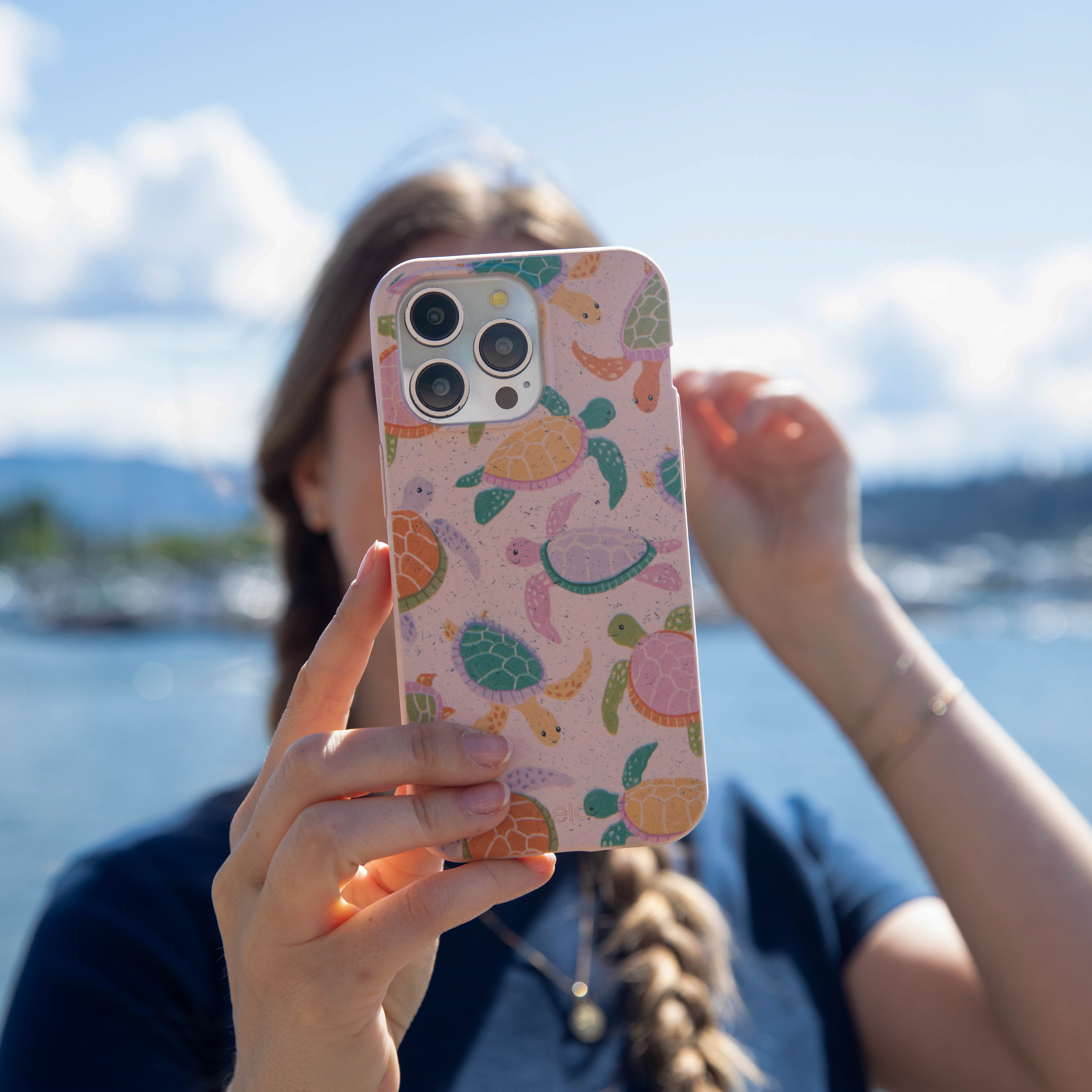 Seashell Sea Turtle Party iPhone 17 Pro Max Case – Pela Case