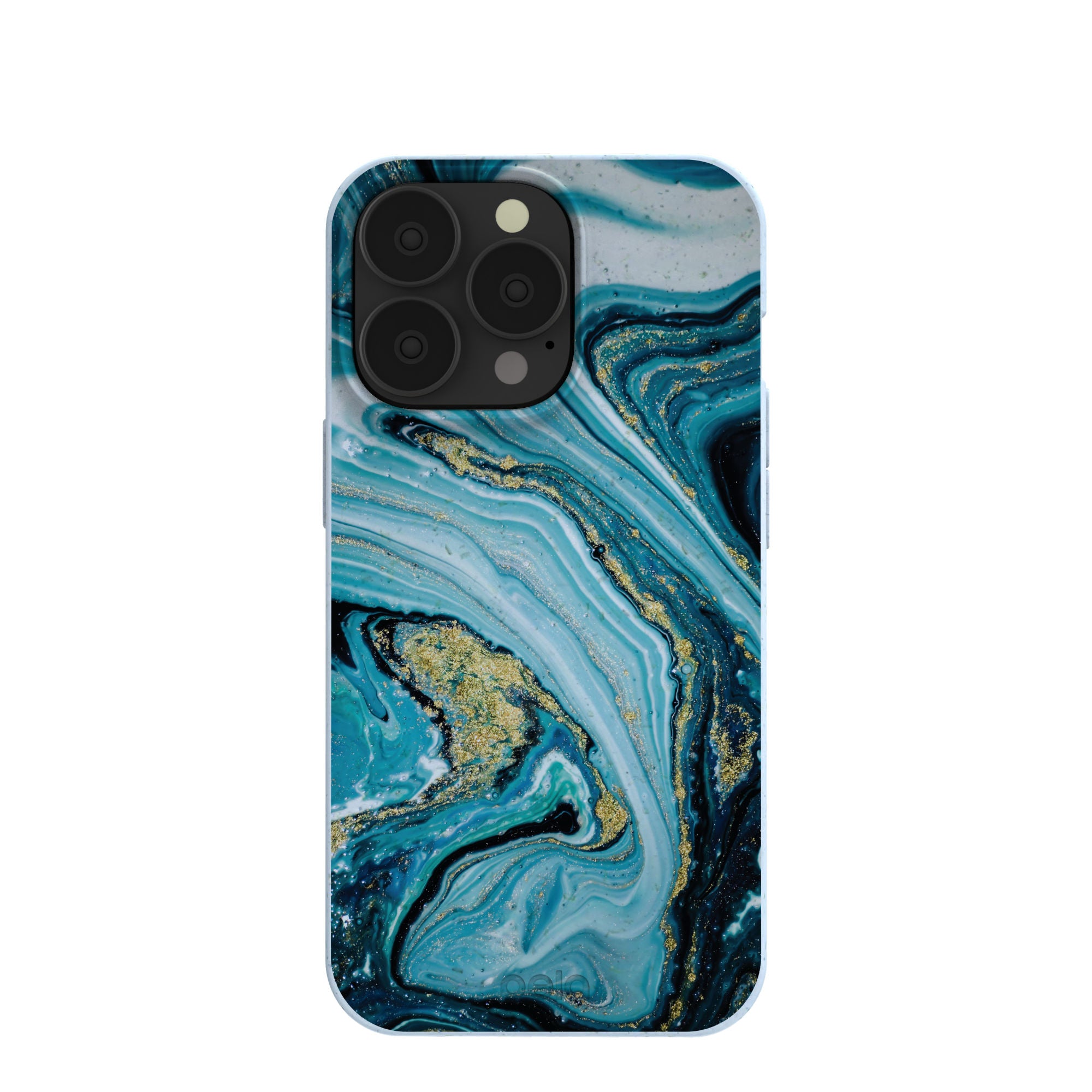 Powder Blue Marble iPhone 13 Pro Case – Pela Case